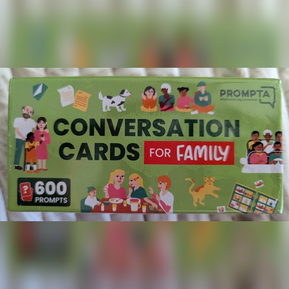 Prompta | Games | Green Conversation Cards For Family | Poshmark